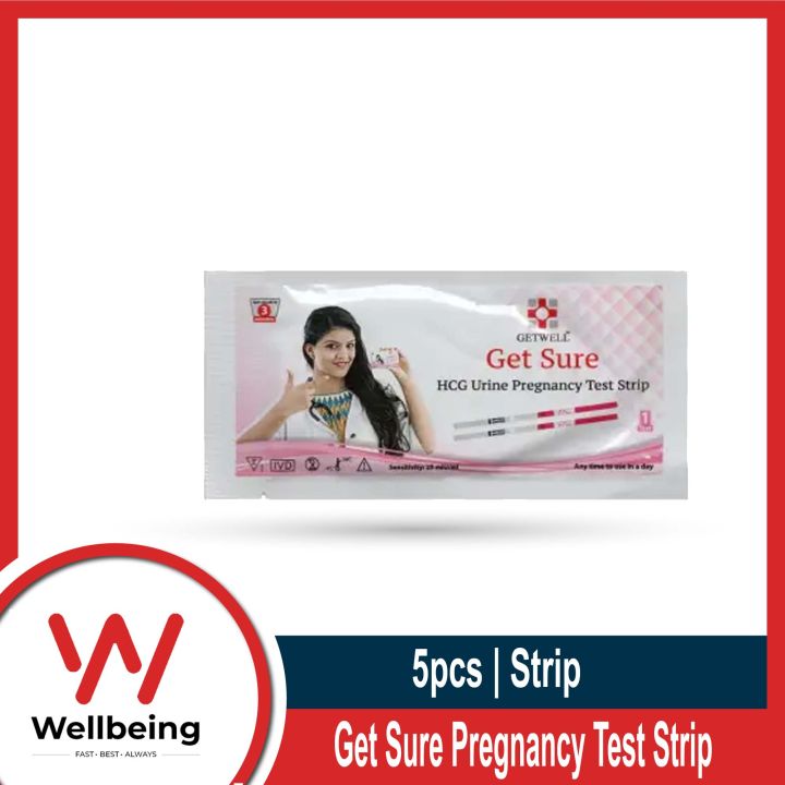 Get Sure Pregnancy Test Strip - 5pcs | Daraz.com.bd