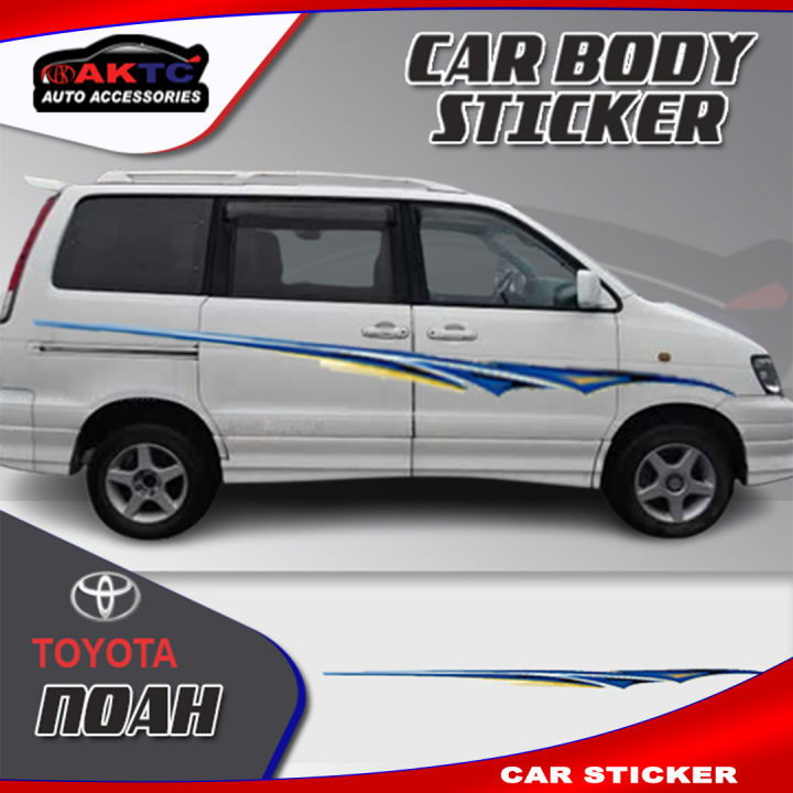 TOYOTA NOAH body sticker car vinyl sticker car graphics decals car side ...