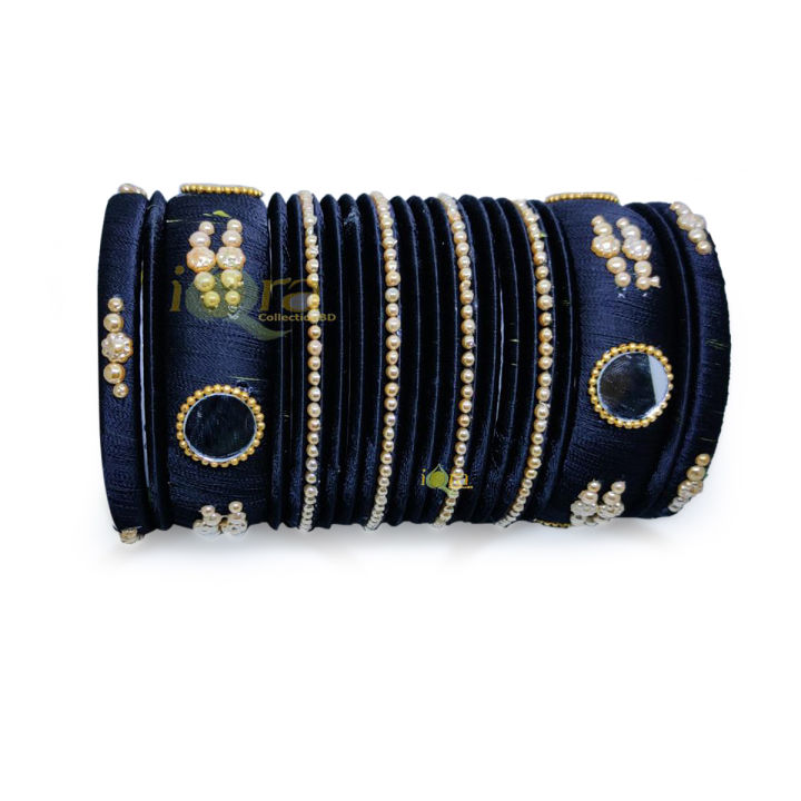 Silk Thread Reshmi Bangles Churi Bracelets for Women and Girls ...