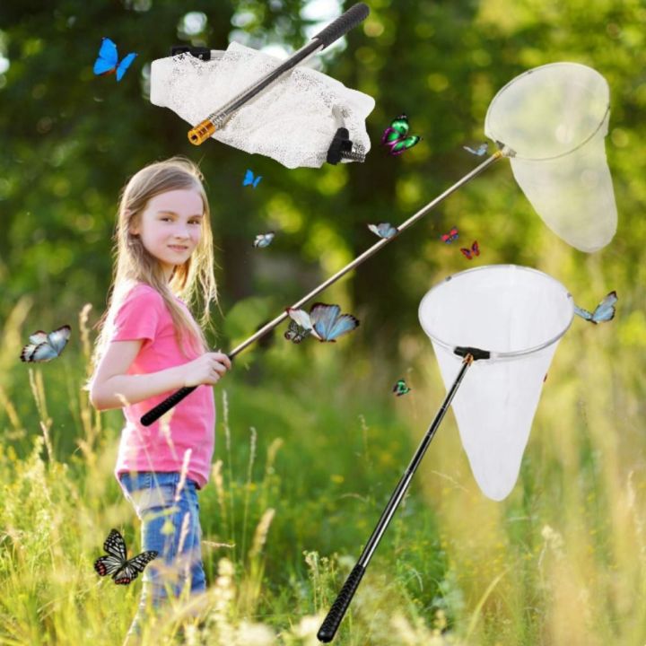 Durable Butterfly Net Flying Animals Capture Net Stainless Steel ...