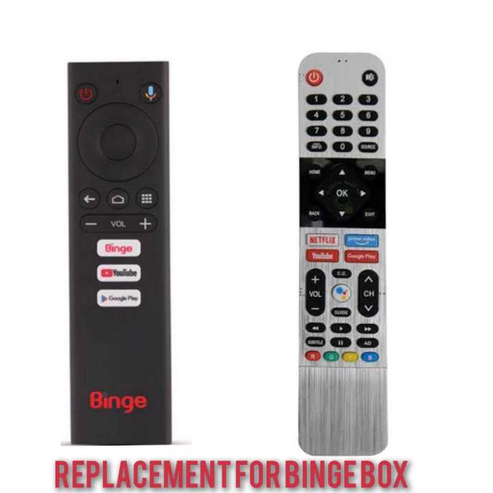 Replacement Remote Control For Binge Android Box With Voice Control Supported.. Silver | Daraz ...