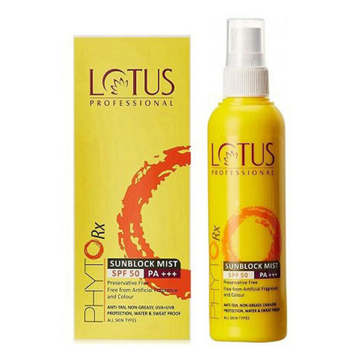 Lotus Herbals SUNBLOCK MIST SPF 50 PHYTORX 100ml | Daraz.com.bd