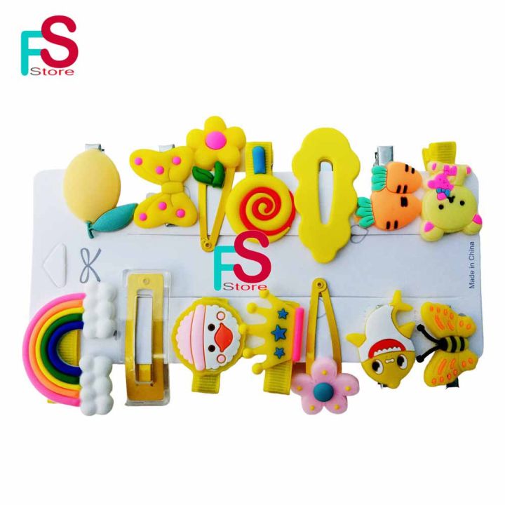 14 Pcs Set Baby Clips Set girl china hair clip Rubber clip set | Daraz ...