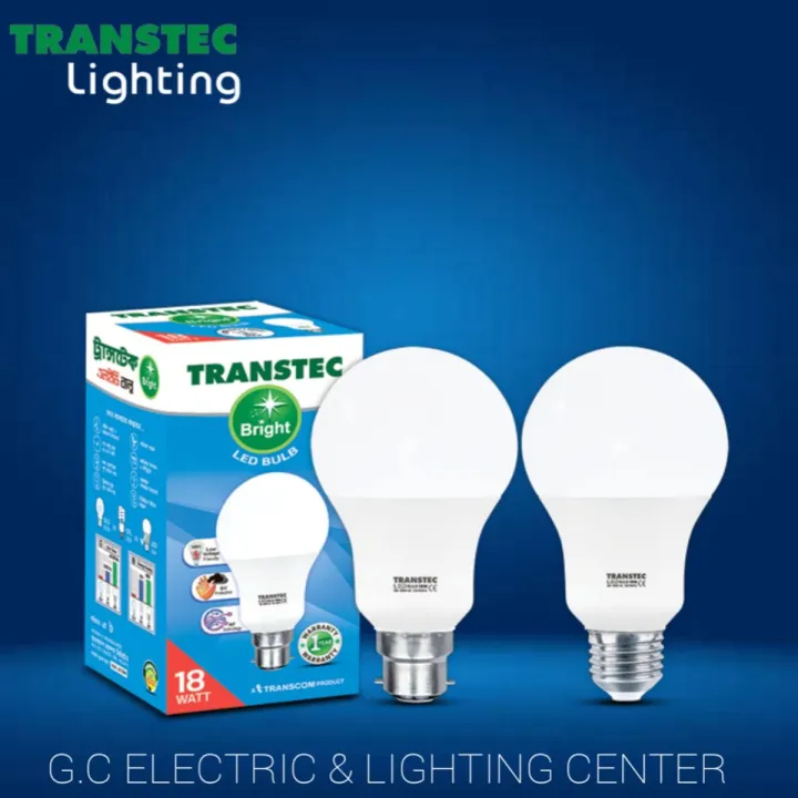 18W LED Light Transtec B22(PIN), E27(PATCH) 18W LED Bright ১৮w এল.ই.ডি ...
