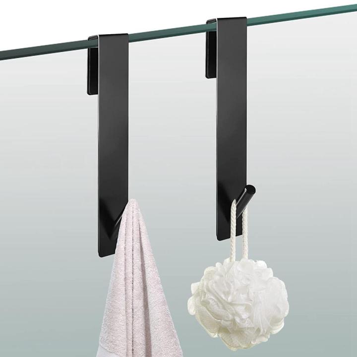 Hooks for Shower Screen, Set of 4 Iron Shower Hooks,Glass Shower Screen ...