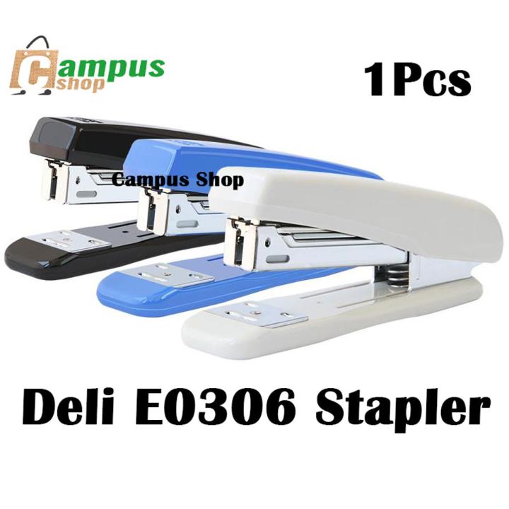 Deli E0306 Stapler - Blue/Black/White | Daraz.com.bd