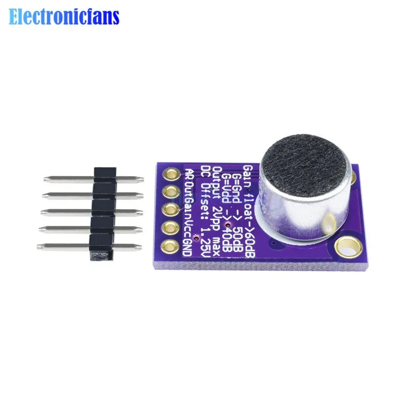 【happy one】MAX9814 Microphone AGC Amplifier Board Module Auto Control ...