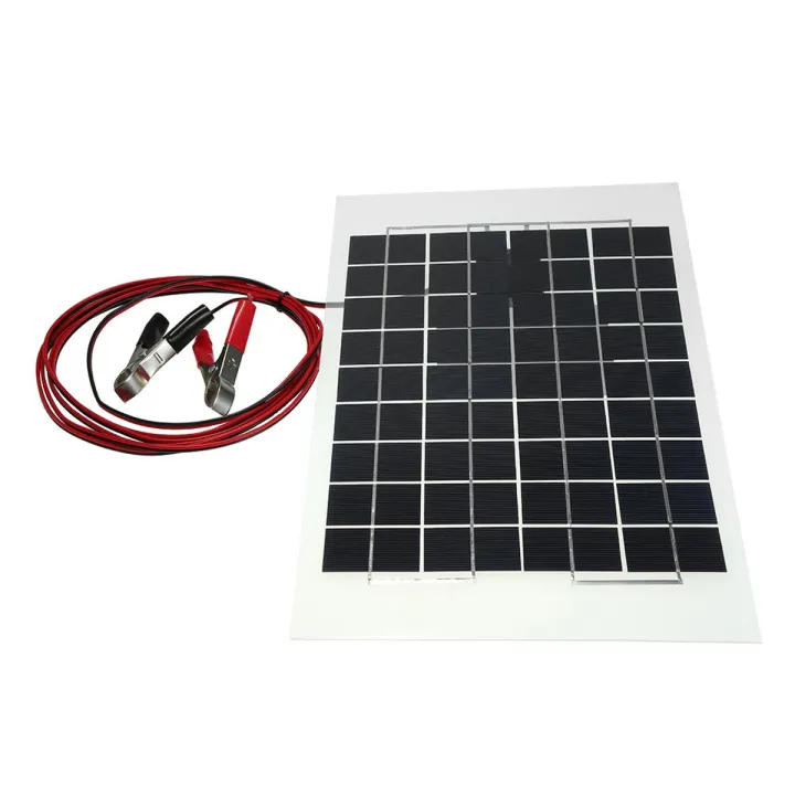 12V 10W 38 X 22 CM PolyCrystalline Transparent Epoxy Resin Solar Panel ...