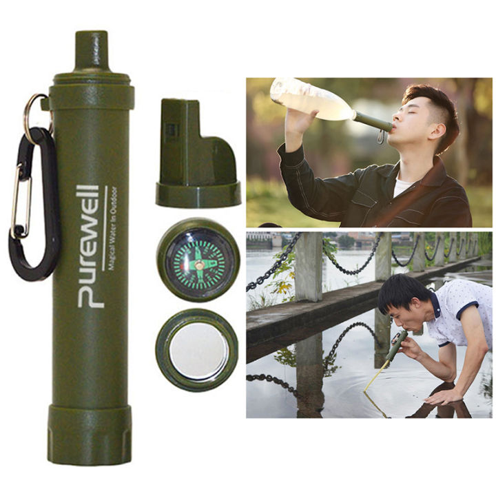 Portable Water Filter Purifier Filtration Straw Emergency Survival ...