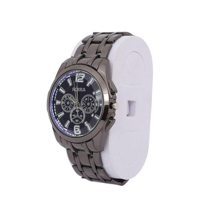 Rosra Fashion Stainless Steel Quartz Casual Wrist Watch For Man - ঘড়ি ...
