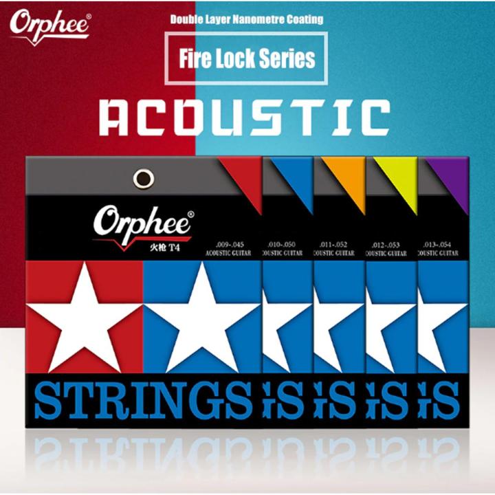 Orphee T4 Firelock Acoustic Guitar Strings Set | Daraz.com.bd