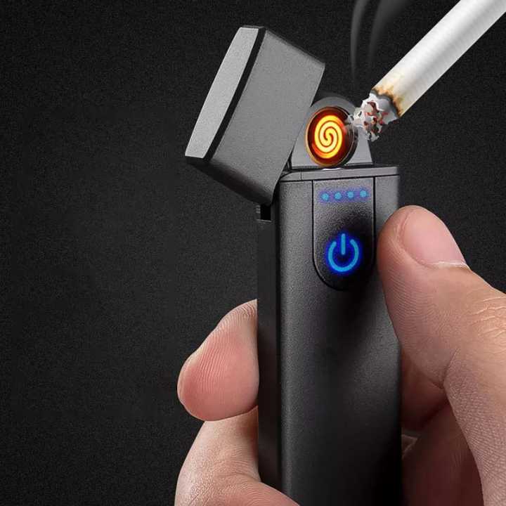 Metal Touch Induction Rechargeable Lighter Cigarette Lighter | Daraz.com.bd