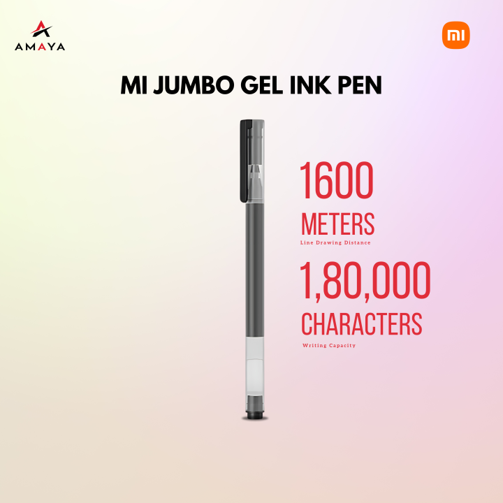 Mi Jumbo Gel Ink Pen - One Box = 10 Pcs | Daraz.com.bd