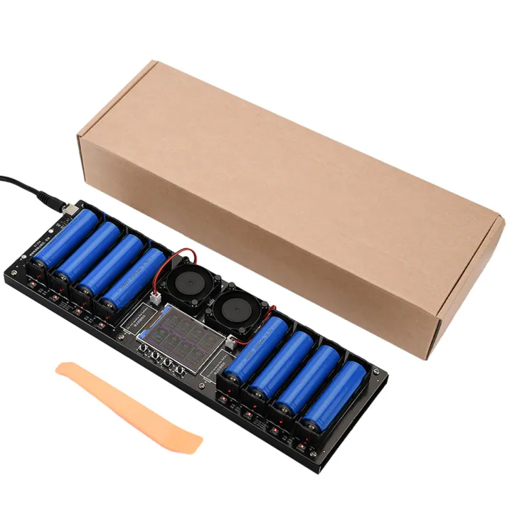 18650 Lithium Battery Capacity Tester Module 8 Channel Battery Tester ...