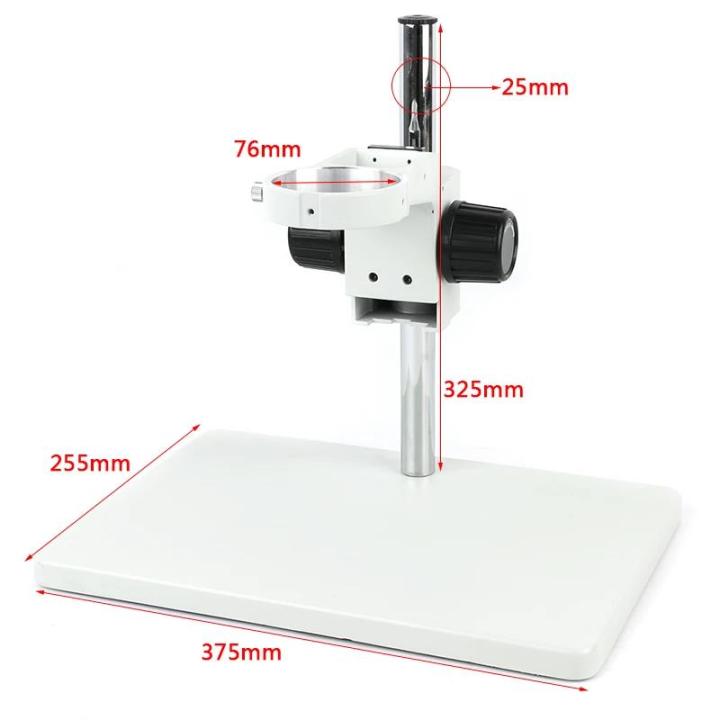 Big Size Base Stand Adjustable Boom Arm Stereo Microscopio Tripod 76mm ...