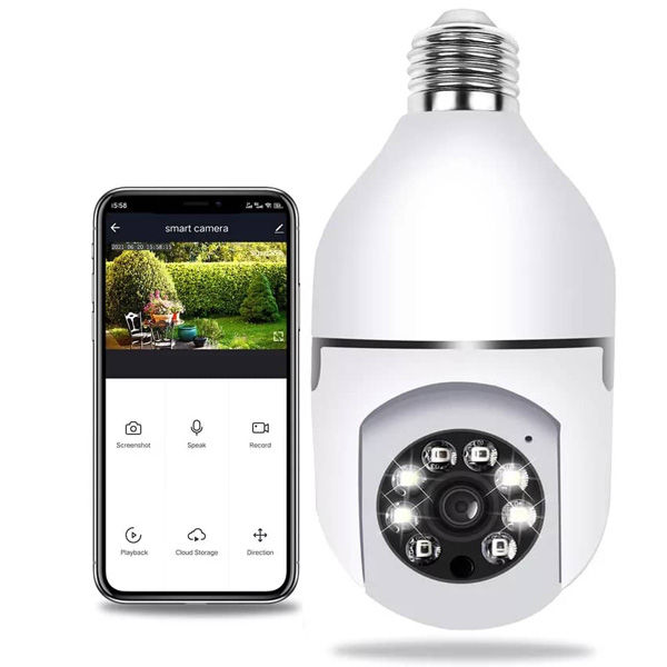 Tuya 2.0MP Wi-Fi Panoramic Bulb Camera | Daraz.com.bd