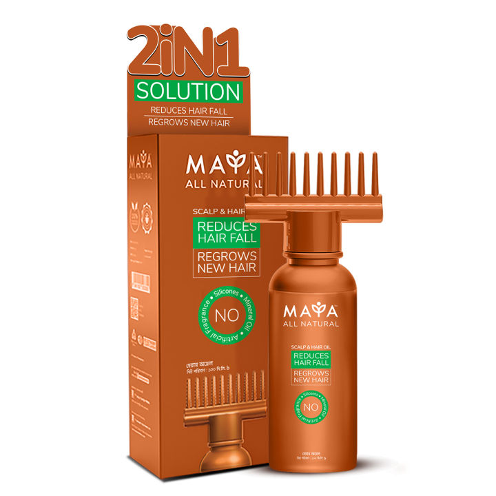 Maya All Natural Scalp & Hair Oil 100 ml | Daraz.com.bd