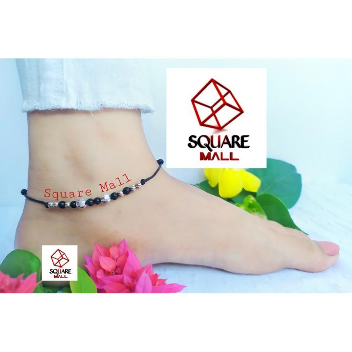 Anklet For Women black Ankle Bracelet For Women Mens Anklet Black payel ...