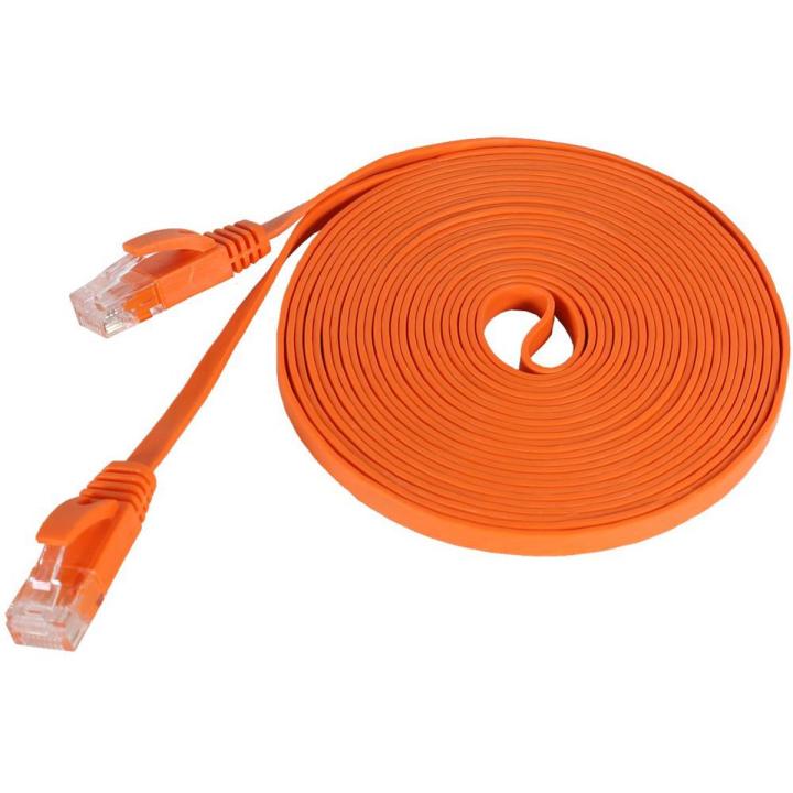 Pure copper wire CAT6 Flat UTP Ethernet Network Cable RJ45 Patch LAN ...