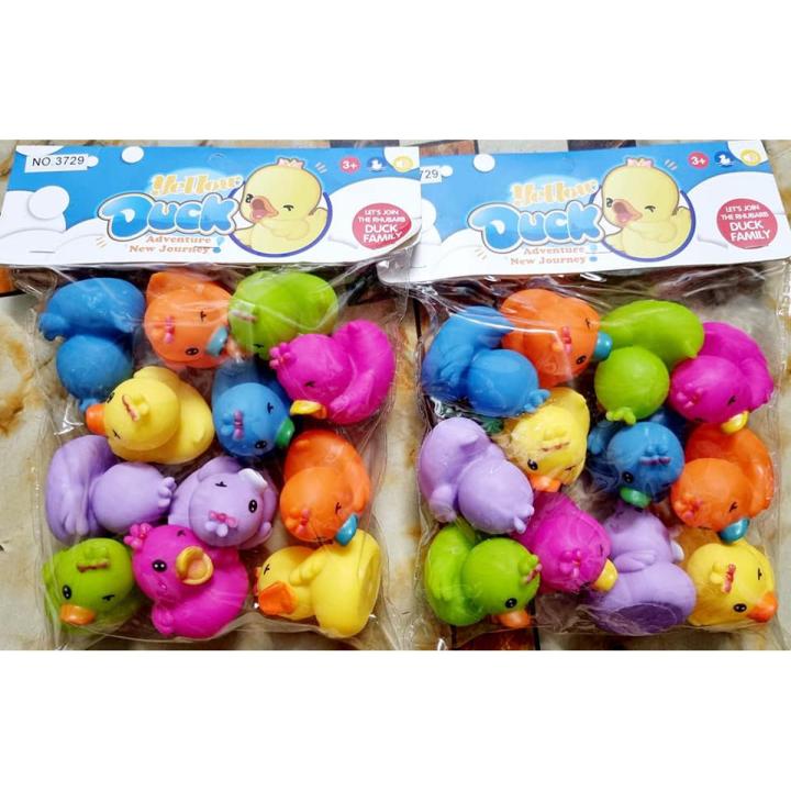 Soft Rubber Float Squeeze Sound - Duck Toys -12 pics | Daraz.com.bd