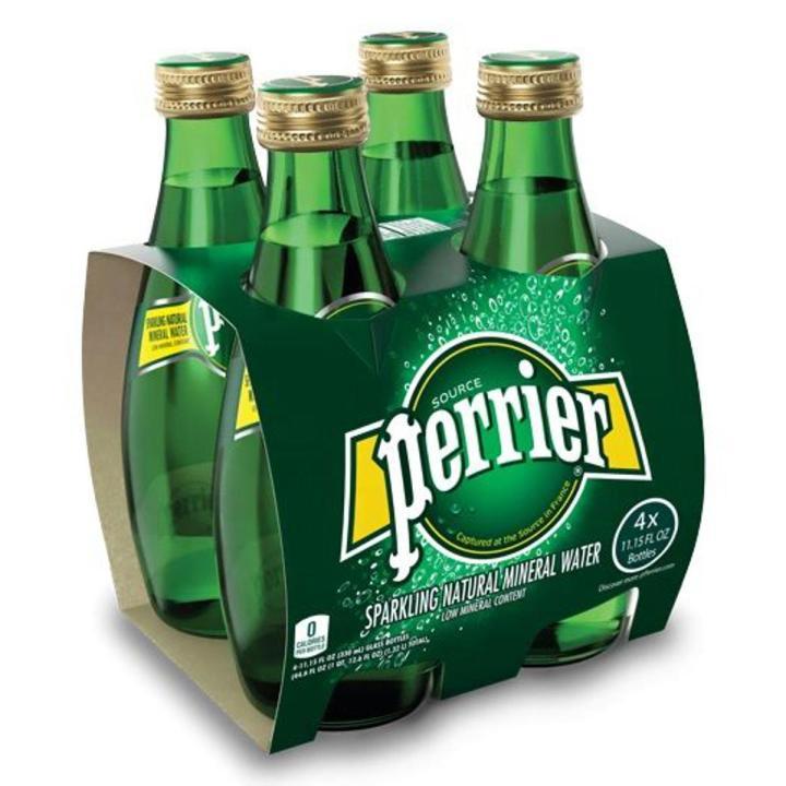 Perrier Sparkling Natural Mineral Water – 330 ml (Imported) 4 pack ...