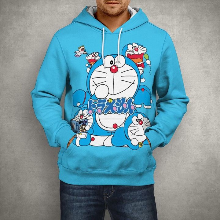 Doraemon Hoodies Men Women Hooded Sweatshirts Cartoon Anime 3D Printed ...