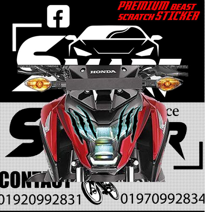 x blade head sticker || head light sticker || bike sticker | Daraz.com.bd