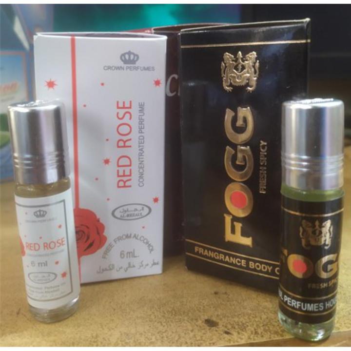 2psc Fog Red Rose Attar Non Alcoholic Attor - 12ml - Al Rezaul | Daraz ...