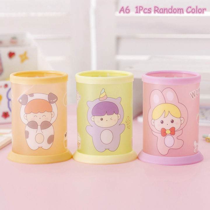 Cute Cartoon Pencil Holder Cute Pen Holder Stands Desk Organizer ...