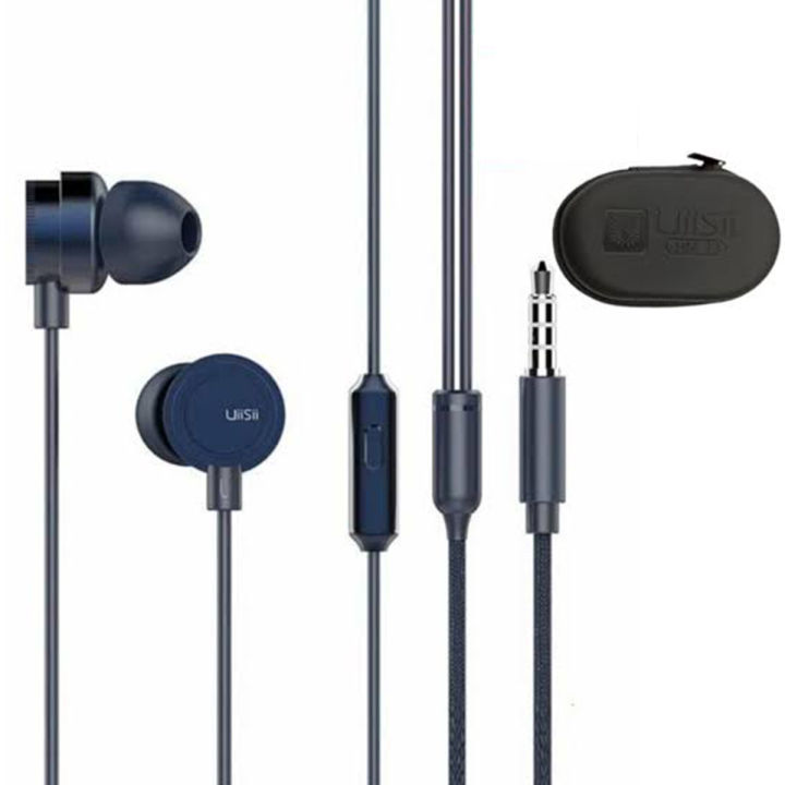 UiiSii HM13 In-Ear Earphones with Microphone, Titanium Bass ...