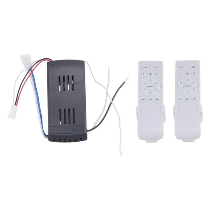 Universal 40W Ceiling Fan Remote Control Kit with 6 Speed Timing ...