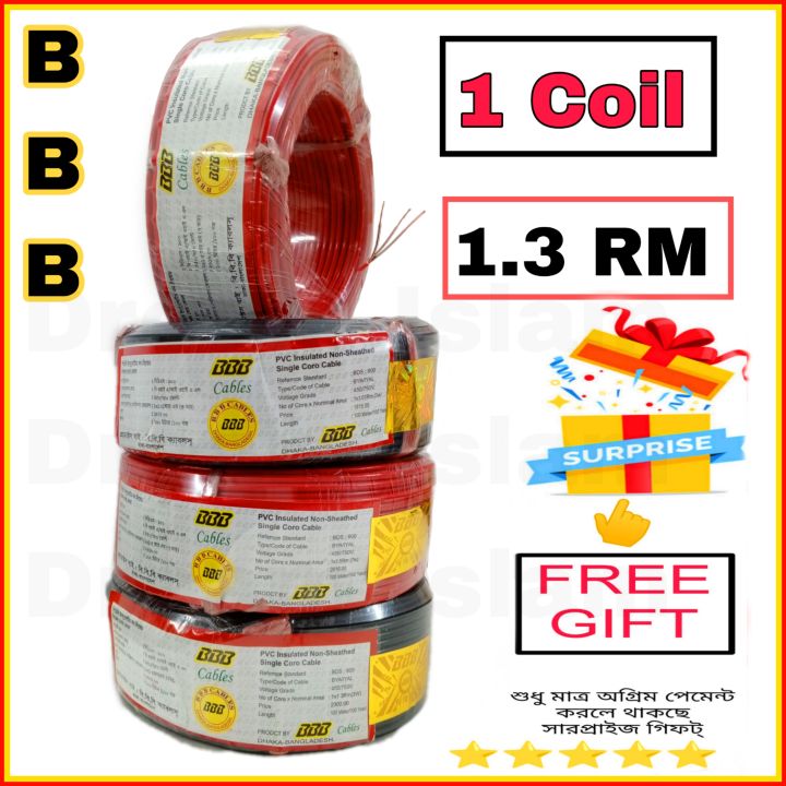 Wholesale Price 1 Coil Non Fireproof Cable 1.3 RM Alomenium copper ...