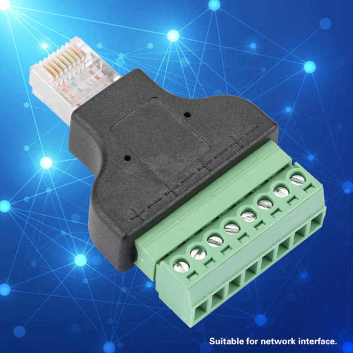 RG-45 male adapter conversion head 8P8C Ethernet to terminal 8-pin ...