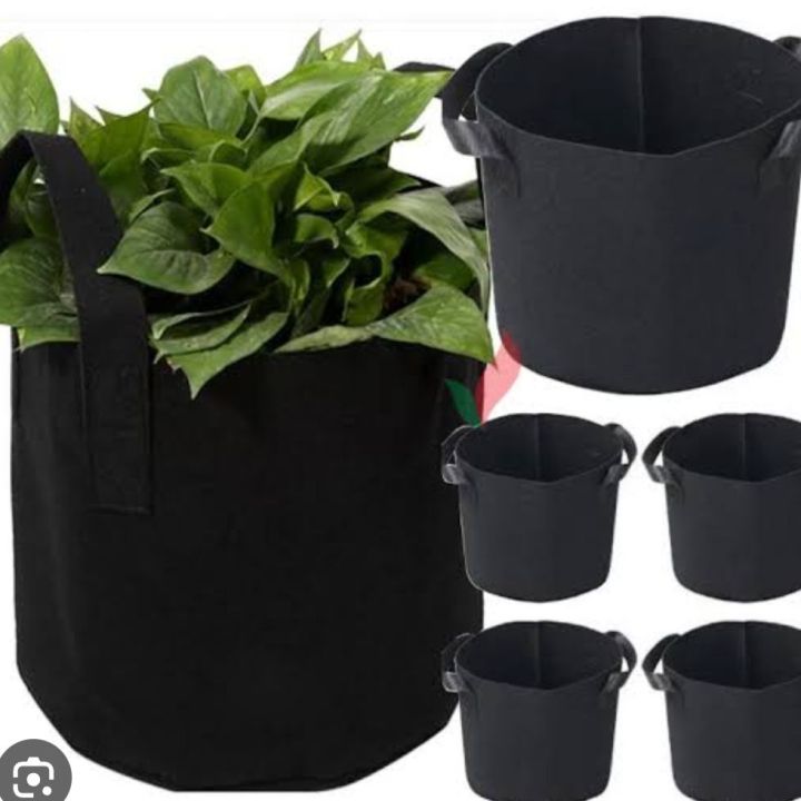 Geo Bag 5 Gallon Capacity Geotextile Grow Bag. Pot Planter for Garden ...