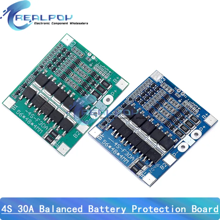 BMS 4S 30A 14.4V Balancer 18650 Lipo Li-ion Lithium Battery Protection ...