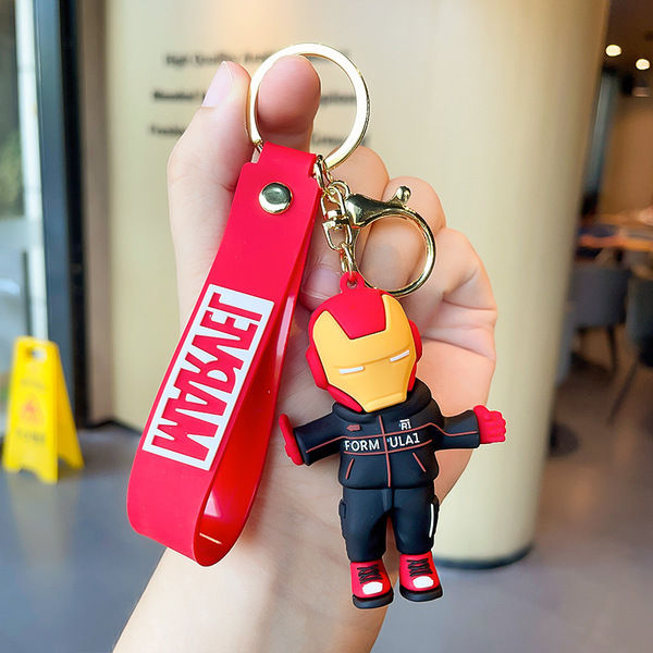 Spiderman Cute Pendant keyring Avengers Iron Man Captain America ...