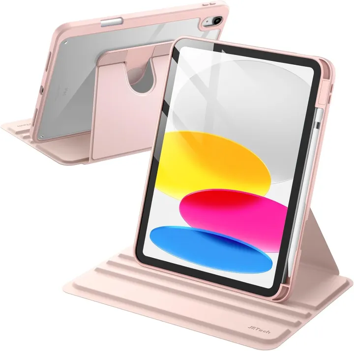 JETech Rotating Case for iPad (A16) 11th/10th Generation (2025/2022 ...