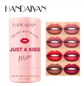 Handiyan Just a Kiss velvet Lipstick set 8 in 1 box | Daraz.com.bd