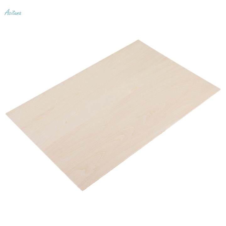10 Pieces Wood Sheets Board Thin Plywood Board for Making Plane Model ...