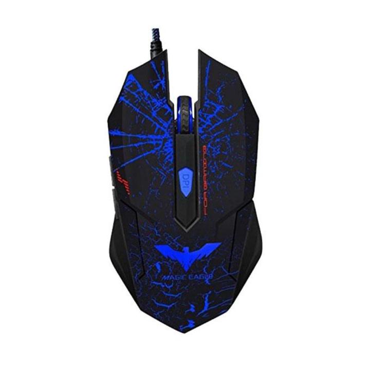 HV-MS691 Ergonomic Magic Eagle Gaming Mouse - Black and Blue | Daraz.com.bd