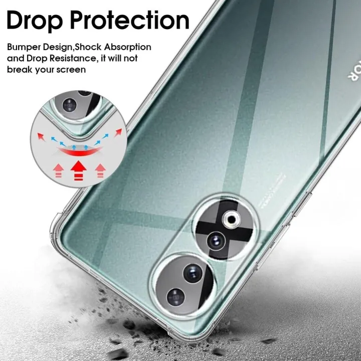 For Honor X7B Shockproof TPU Bumper Clear Soft Silicone Acrylic Mobile ...