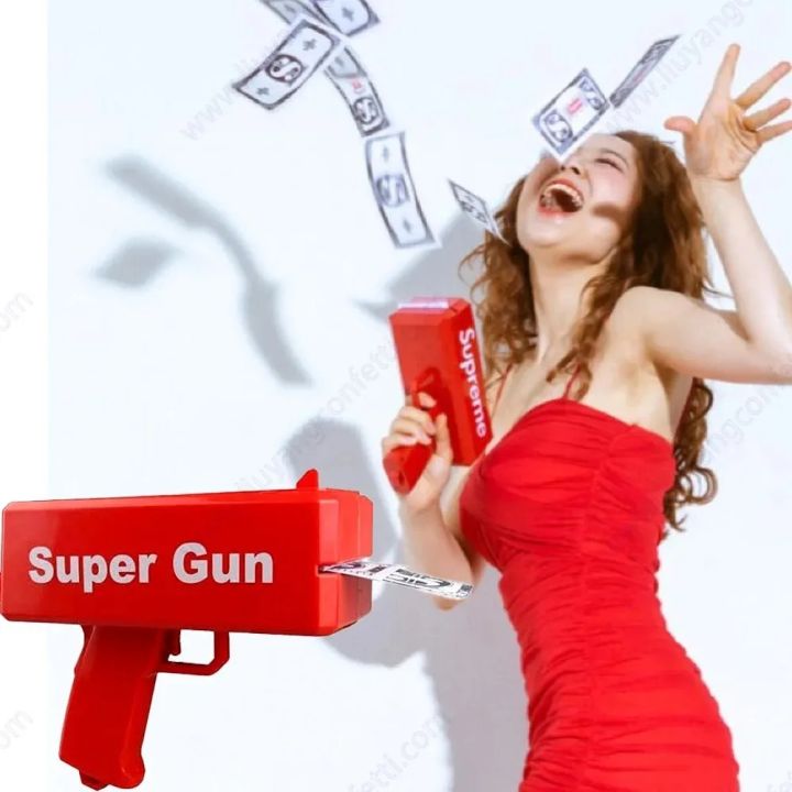 SUPREME MONEY GUN, CASH FIRING MONEY GUN Money Gun Money Gun - Gel Ball ...