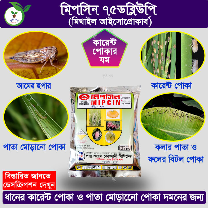 BPH: Mipcin 75 WP (Methyl Isoprocarb) 100gm | Daraz.com.bd