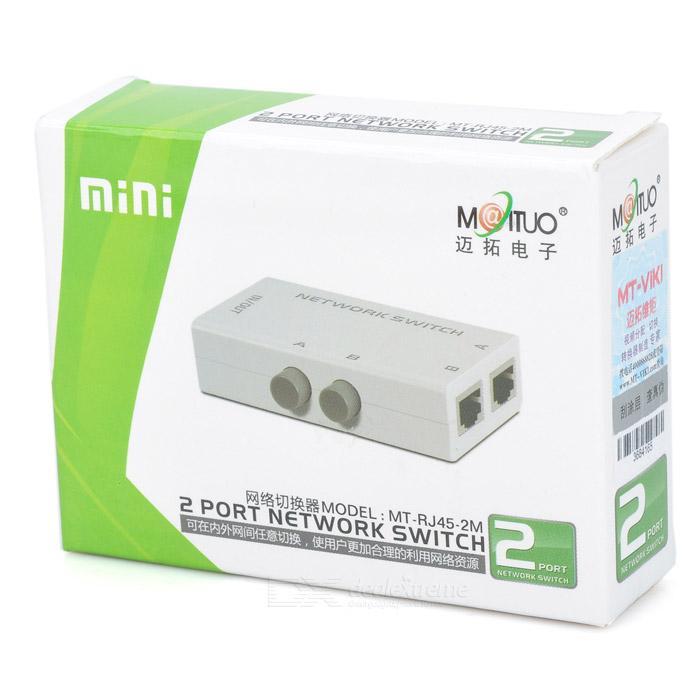 Mini 2-Port RJ45 Manual Network Switch - White | Daraz.com.bd