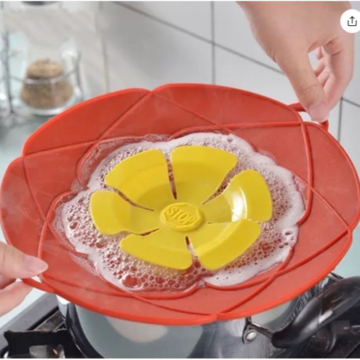 Multi-function Silicone lid Spill Stopper Cover Cooking Tools Silicone ...