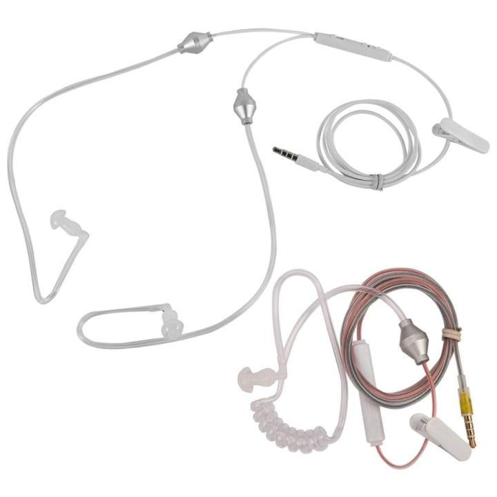 3.5mm Stereo Air Tube Wired Earphone & Anti Radiation Proof Covert ...