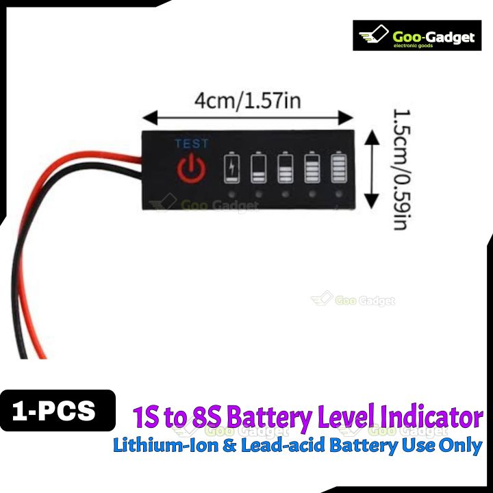 1S-8S Battery Level Indicator Tester | LCD Voltage and Capacity Meter ...