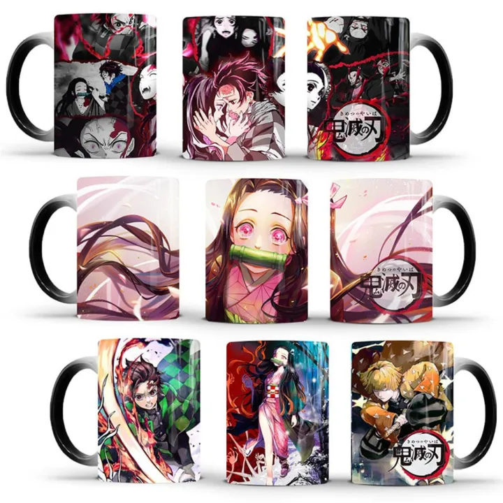 Creative Anime Demon Slayer Kimetsu No Yaiba Color Changing Coffee Mug ...