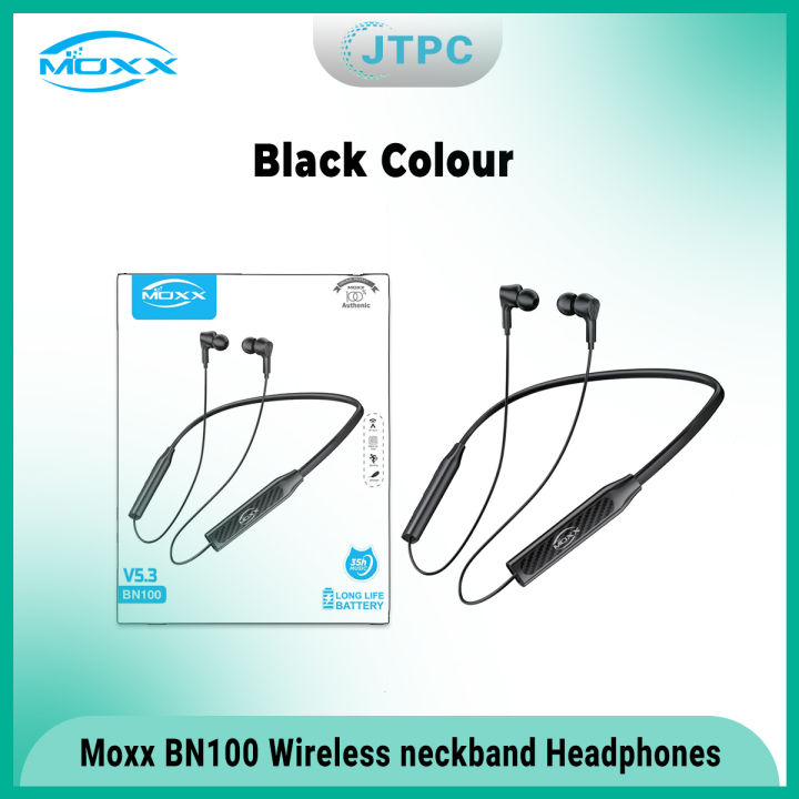 Moxx BN100 Neckband Bluetooth Headset BT5.3 Sports Headset IPX5 with ...