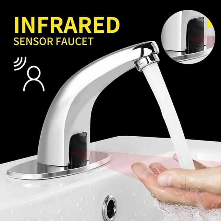 Bathroom Automatic Touch Free Infrared Sensor Faucets Touchless Water ...